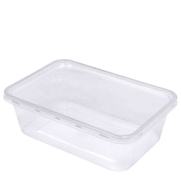Clear Microwavable Rectangular Container – Paper Cups Direct