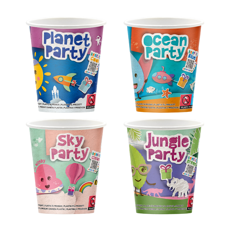 4KIDS Elements Single Wall Paper Cups – Paper Cups Direct
