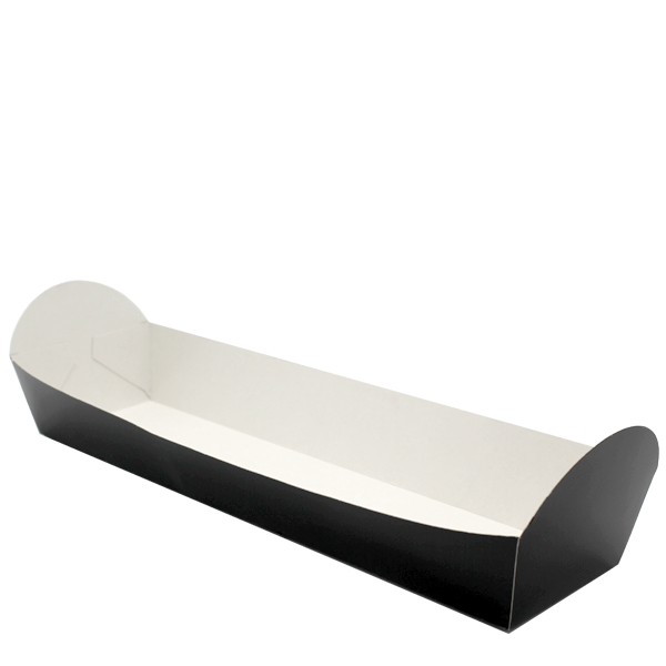 Black Long Food Trays – Paper Cups Direct
